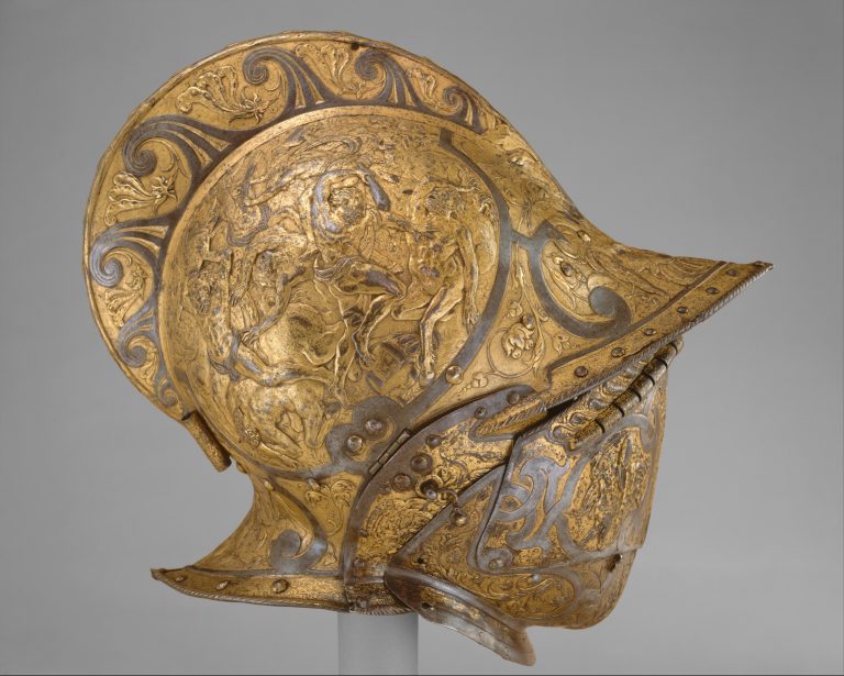 gold&steel helmet - War Room - U.S. Army War College